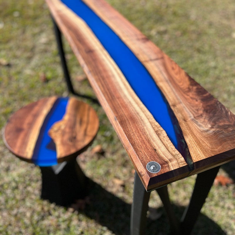 Blue Console Table - Etsy