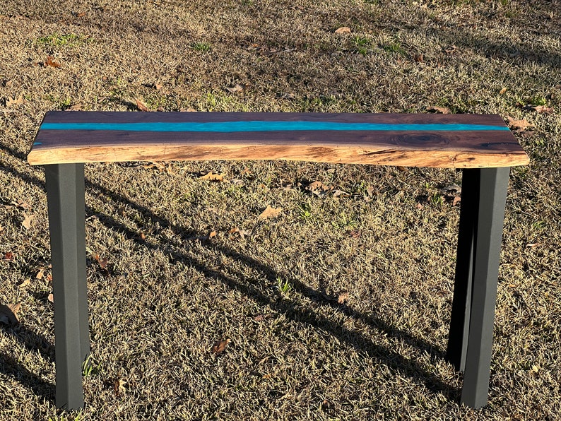 Walnut River Console Table - Etsy