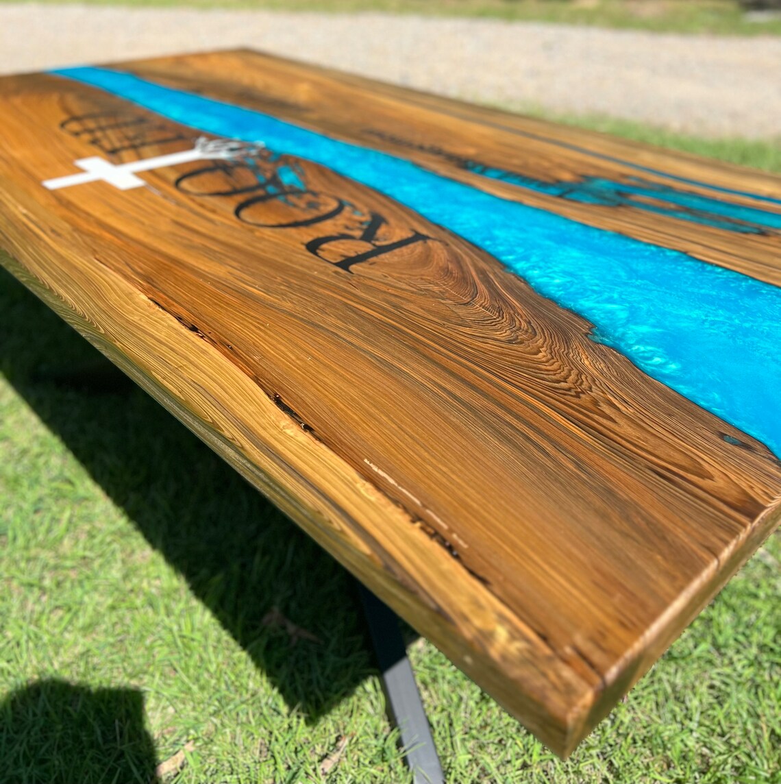 Custom Sinker Cypress River Table - Etsy