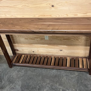 STUNNING Black Walnut Entry Table! - Etsy