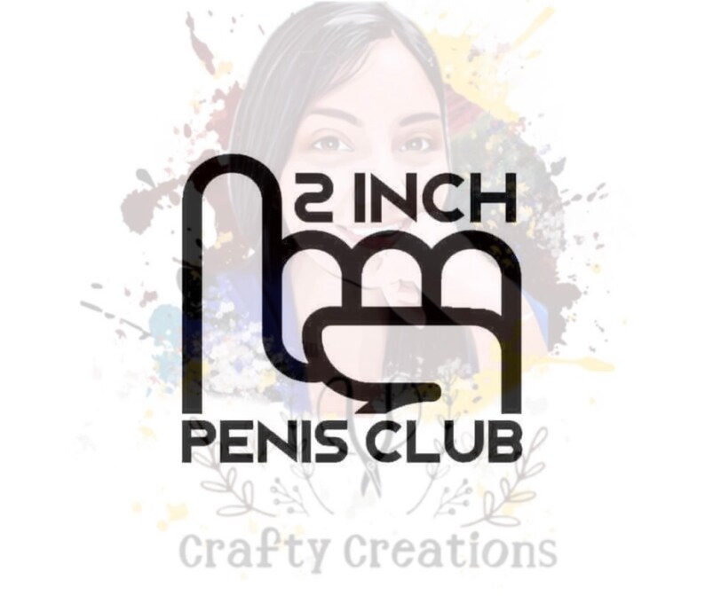 2 Inch Penis Club Bumper Sticker, Funny Car Decal - Etsy