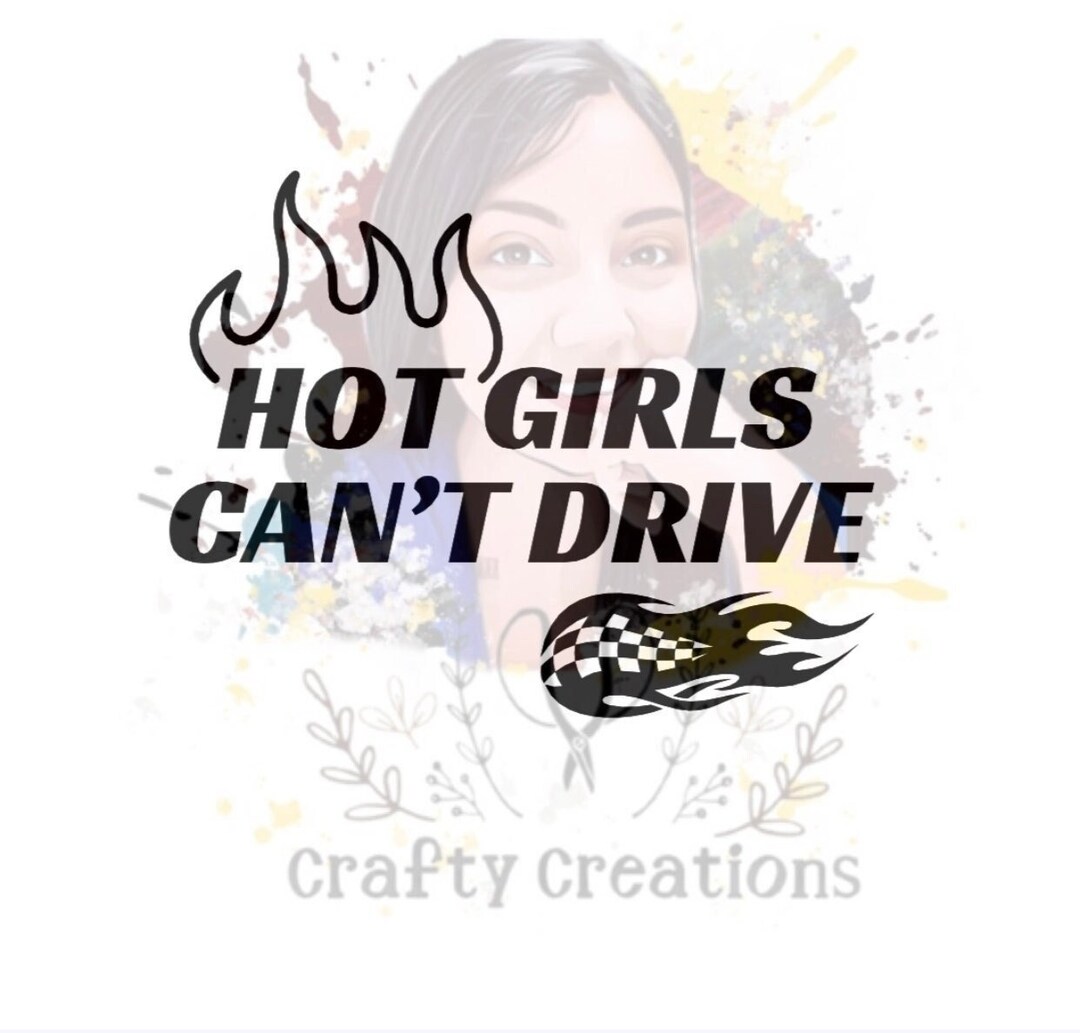 Hot Girls Can't Drive Decal, Funny Decal Stickers, Car Decals, Bumper ...