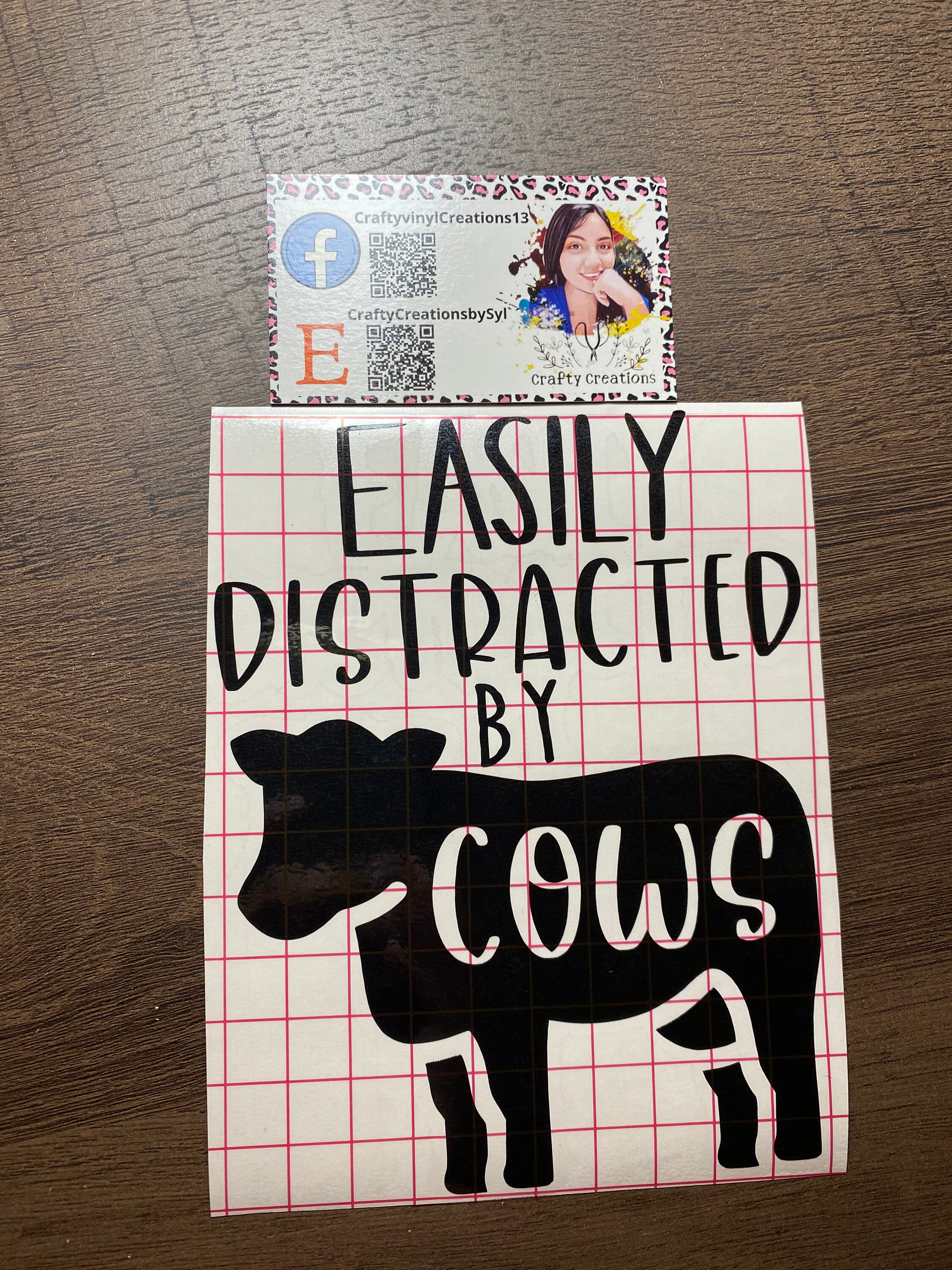 Easily Distracted by Cows Decal, Cow Decal, Car Decal, Truck Decal ...