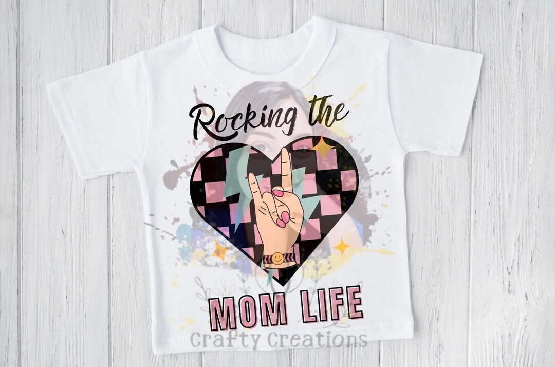 Rocking the Mom Life Png, Rocker Mama PNG Sublimation Digital Design ...