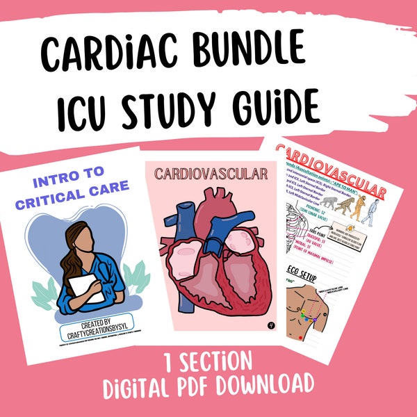 Icu Study Guide - Etsy