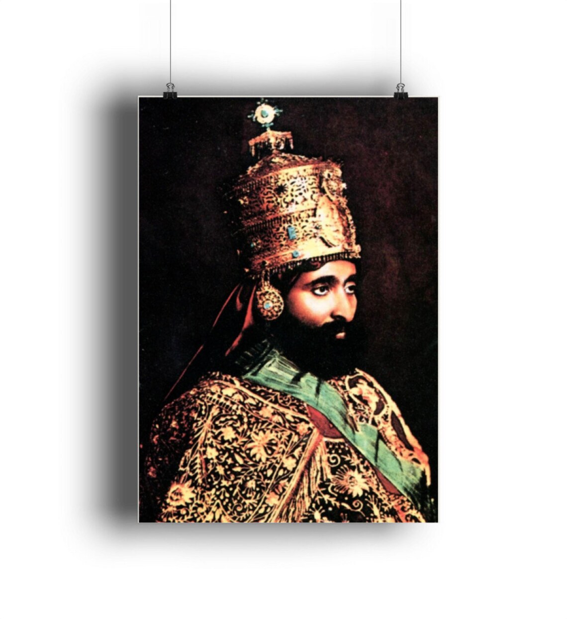 Haile Selassie King Solomon Poster Jah Rastafari Reggae Rasta Royal ...