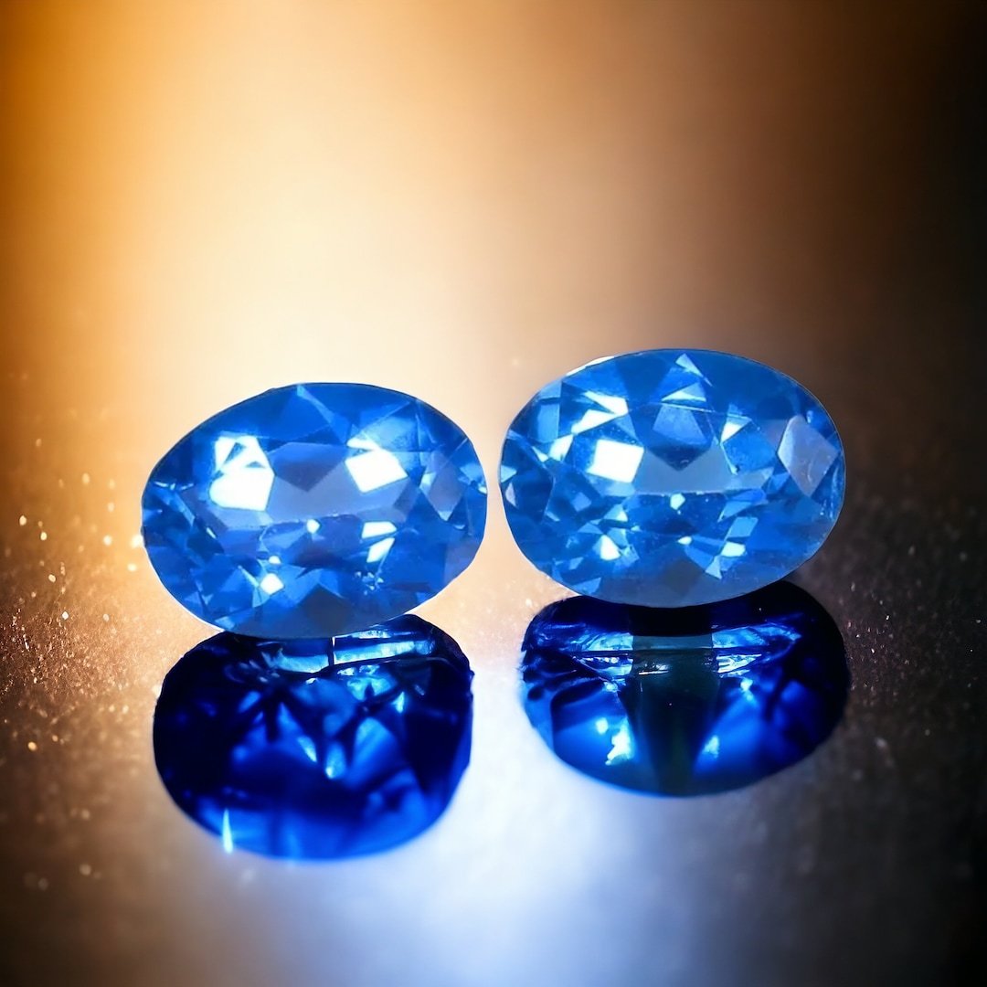 3.02 Ct Brazilian Deep Blue Topaz Pair - Etsy