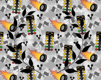 Drag Racing Embroidery | Etsy