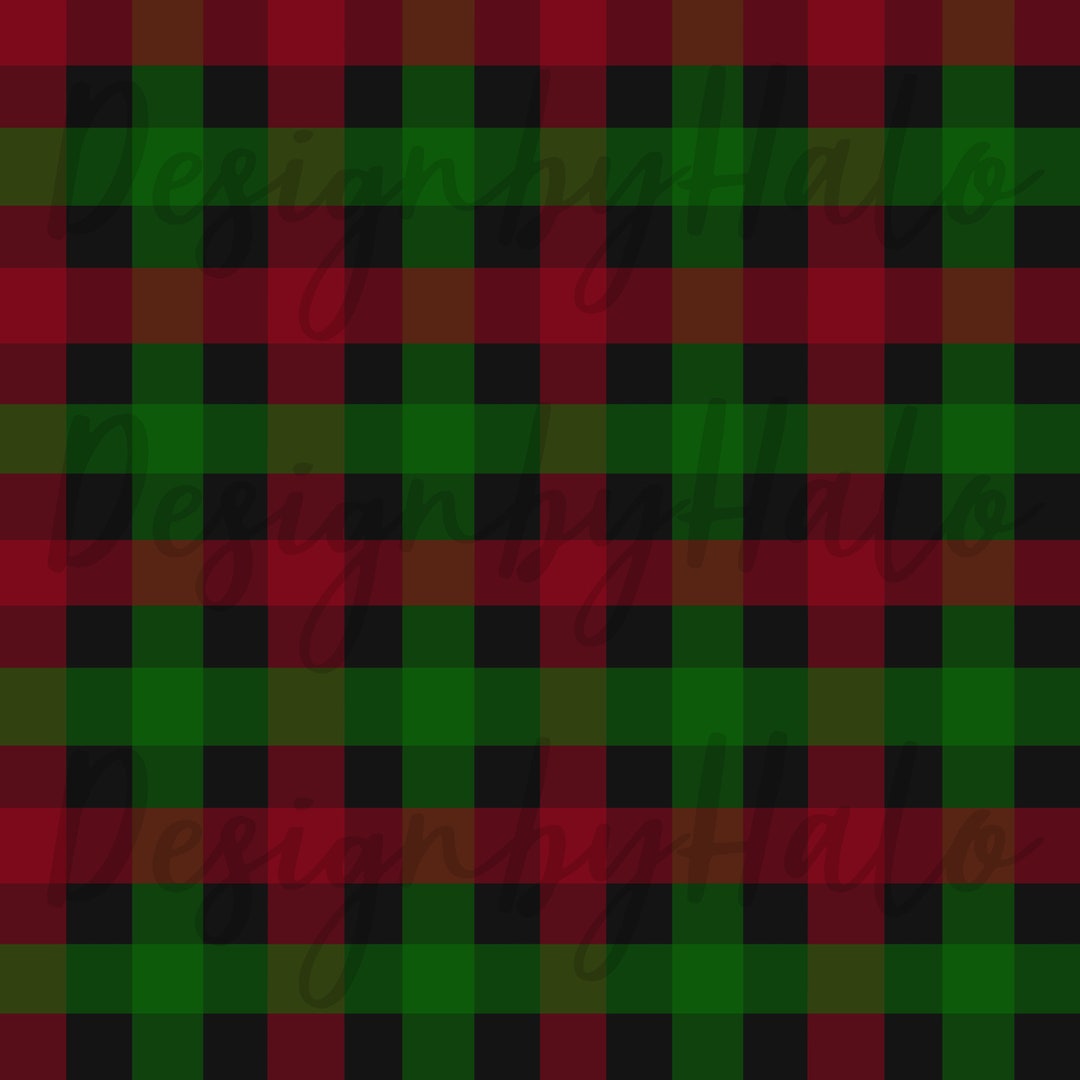 Red & Green Christmas Plaid - Etsy