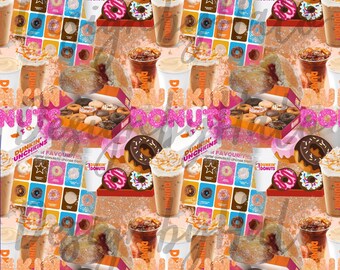 Dunkin Donuts Seamless - Etsy