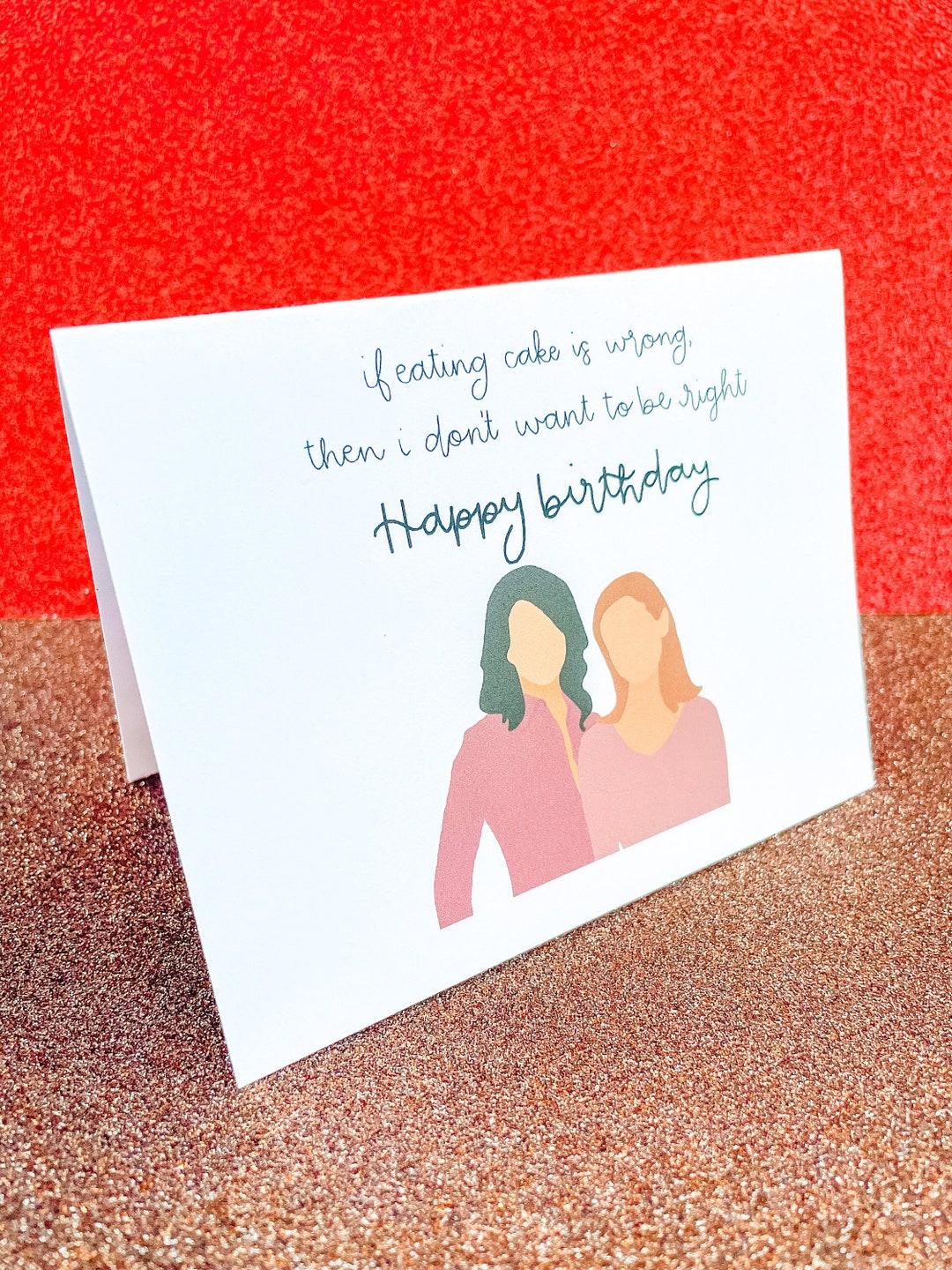 Gilmore Girls Birthday Card: Cake Quote, Stars Hollow - Etsy