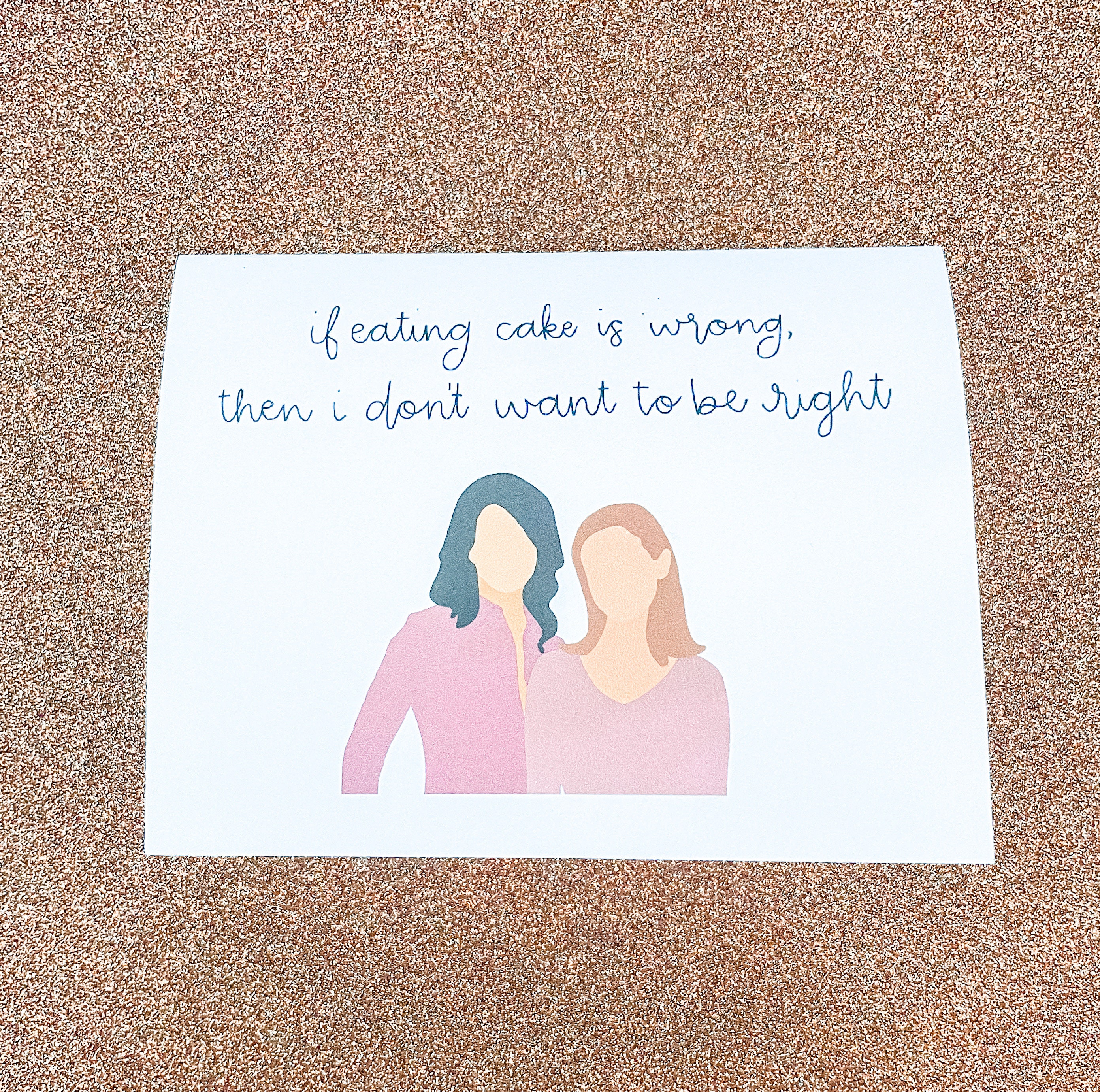 Gilmore Girls Birthday Card: Cake Quote, Stars Hollow - Etsy