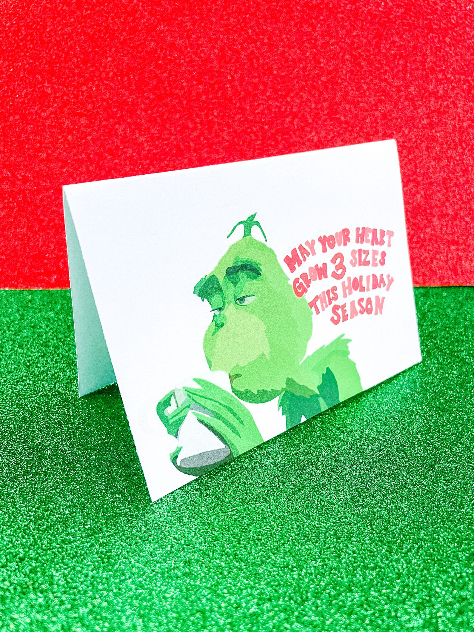 Grinch Greeting Card; Christmas Cards; Grinch Quotes; Cute Greeting ...