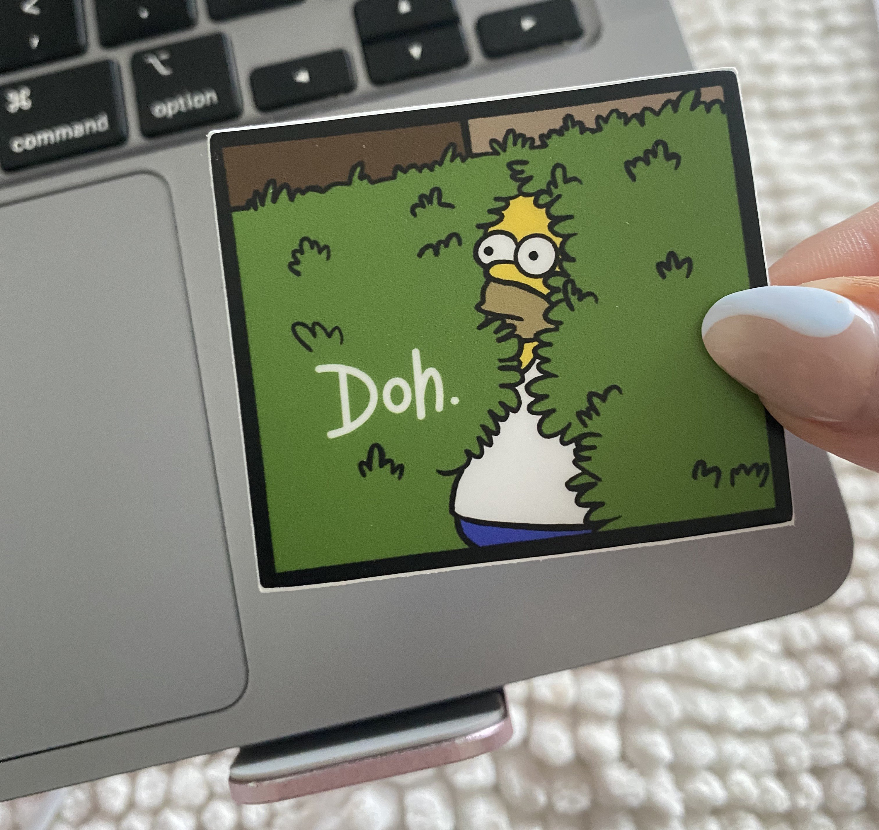 Homer Into the Bush Vinyl Sticker Laptop Sticker Simpsons - Etsy Australia