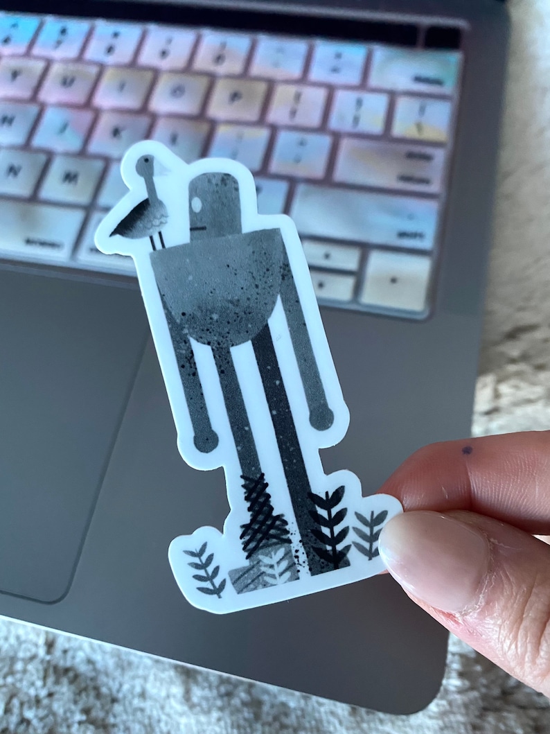 The Wild Robot Die Cut Vinyl Sticker Roz and Brightbill - Etsy