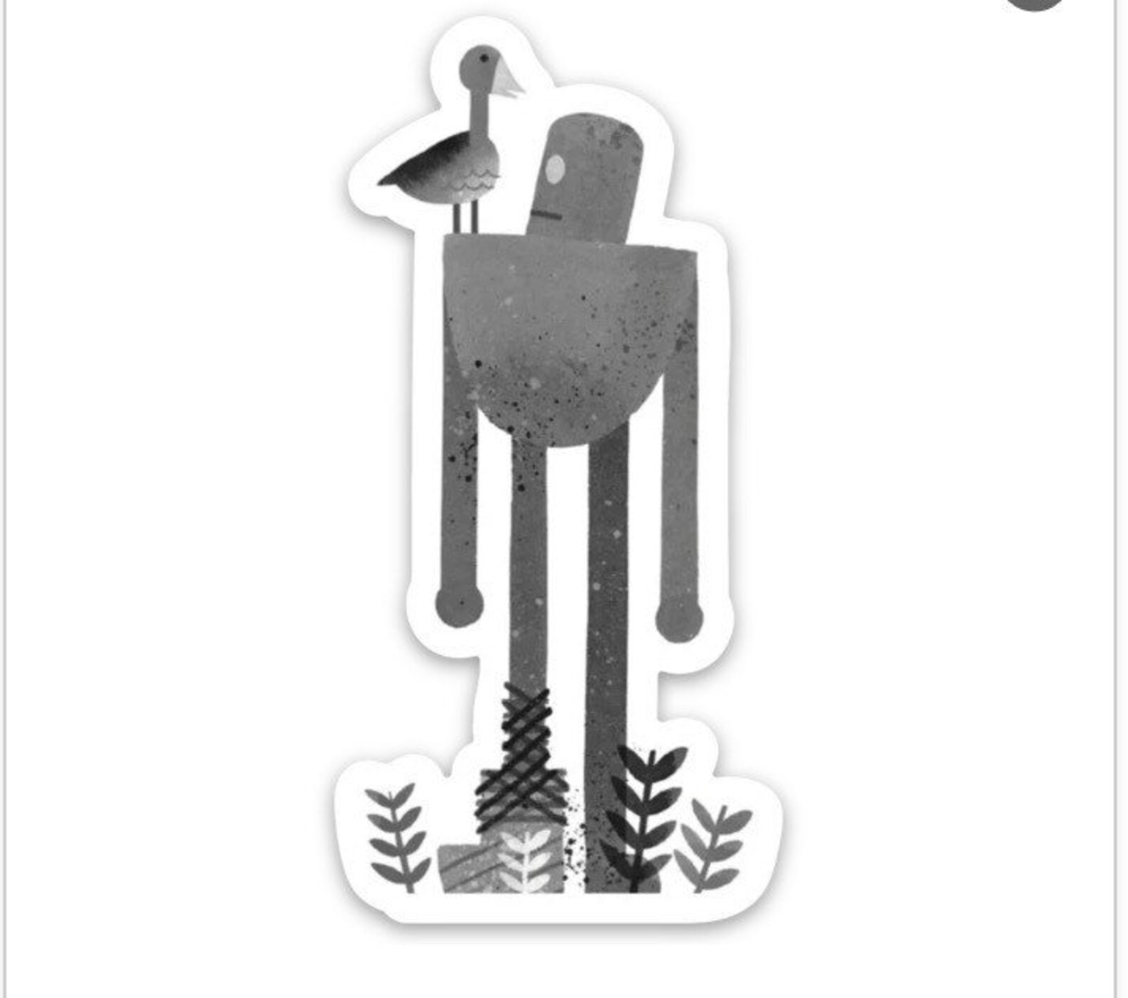 The Wild Robot Die Cut Vinyl Sticker Roz and Brightbill - Etsy