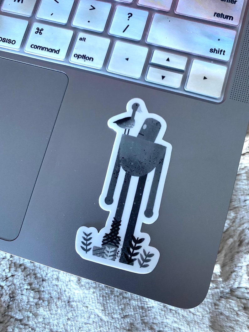 The Wild Robot Die Cut Vinyl Sticker Roz and Brightbill - Etsy