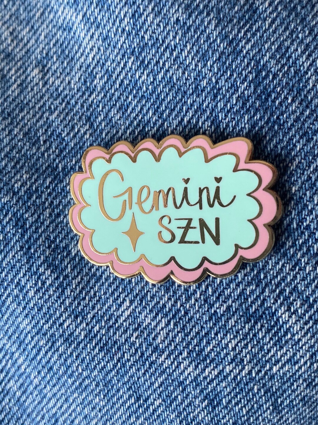 SECONDS SALE Gemini SZN Hard Enamel Pin Gemini Zodiac Season - Etsy ...