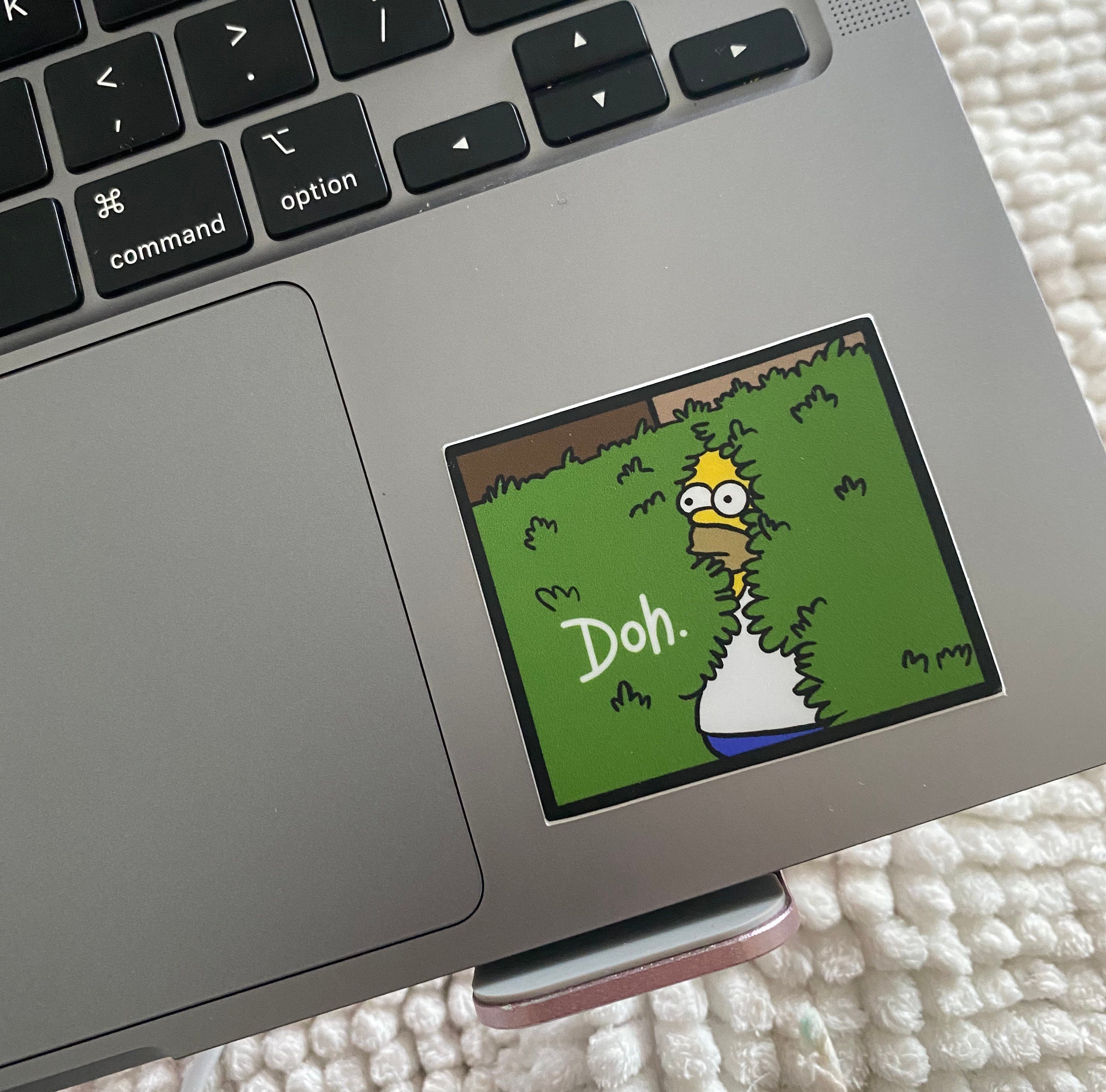 Homer Into the Bush Vinyl Sticker Laptop Sticker Simpsons - Etsy Australia