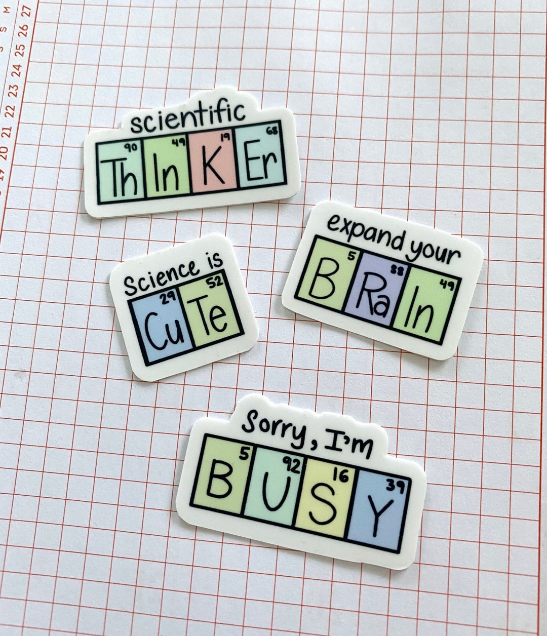 Periodic Table of Elements Stickers Laptop Decal Vinyl - Etsy