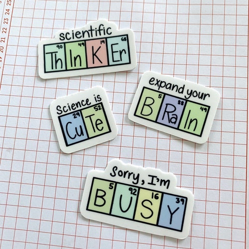 Periodic Table of Elements Stickers Laptop Decal Vinyl - Etsy