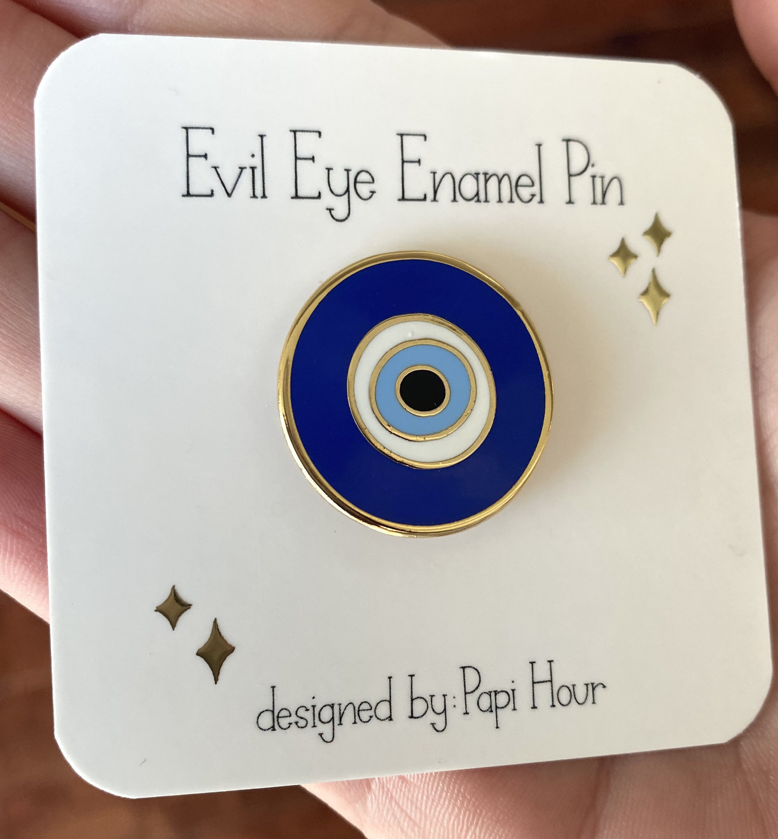 Evil Eye Hard Enamel Pin Evil Eye Pin Lapel Pins | Etsy