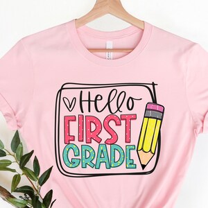 Hello First Grade Shirt, Back to School Shirt, Hello First Grade ...