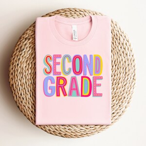 Second Grade Rainbow Shirt, 2nd Grade Squad Shirt, Second Grade Squad ...