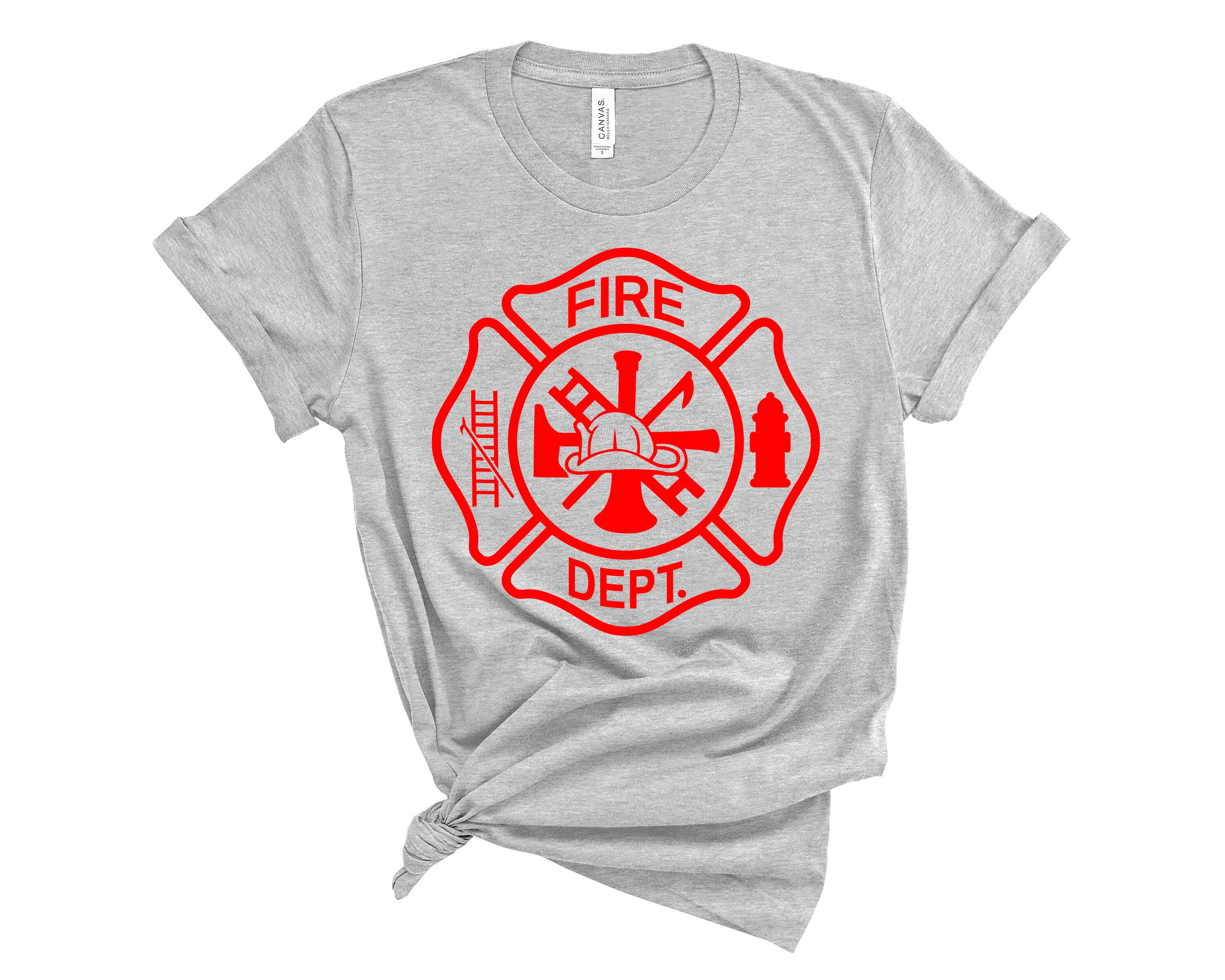 Firefighter Shirt Fireman Tee Fire Department Shirt First - Etsy