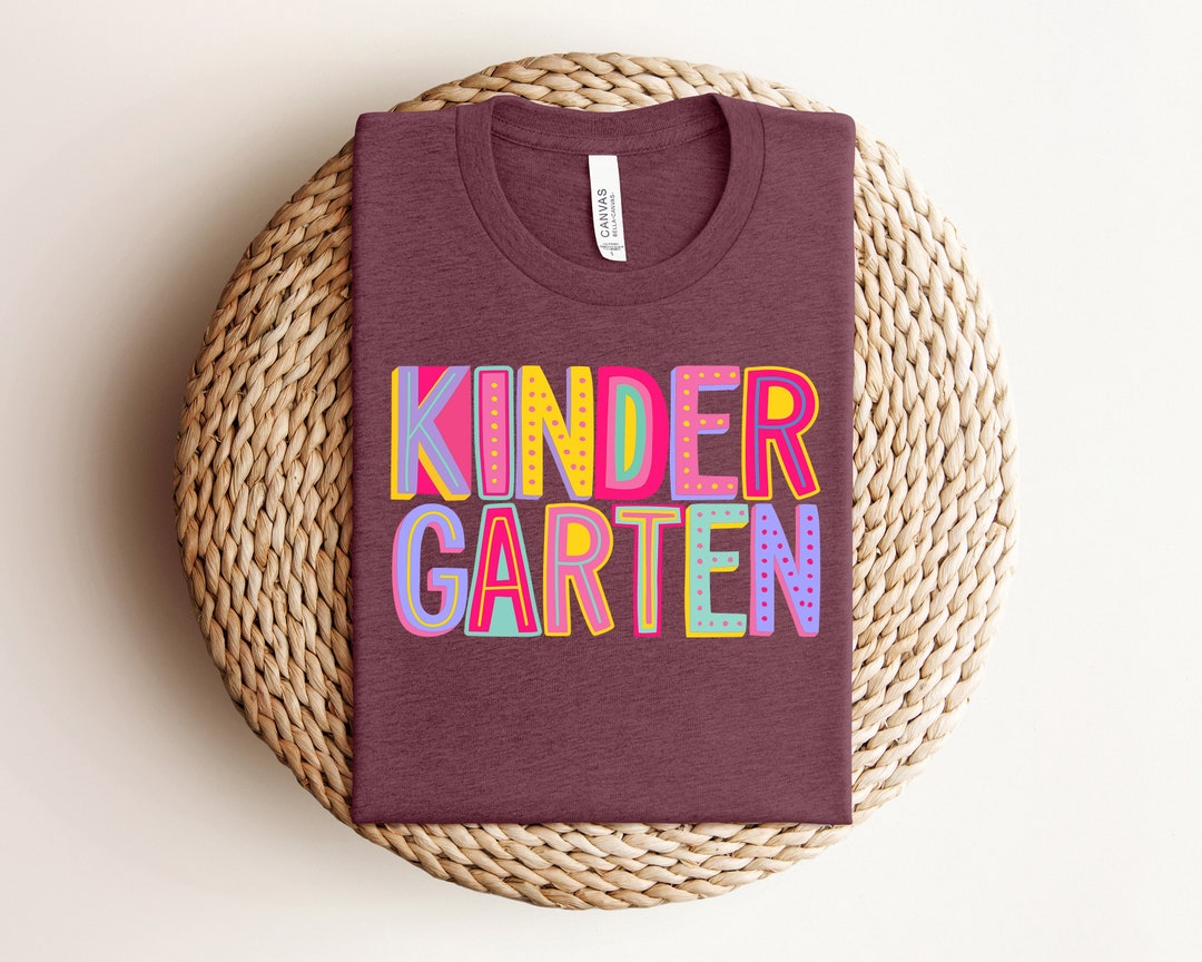 Kindergarten Rainbow Shirt, Kindergarten Squad Shirt, Kindergarten ...