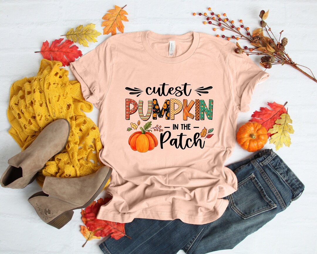 Cutest Pumpkin in the Patch Shirt, Pumpkin Tee,wtf Thanksgiving Shirt ...