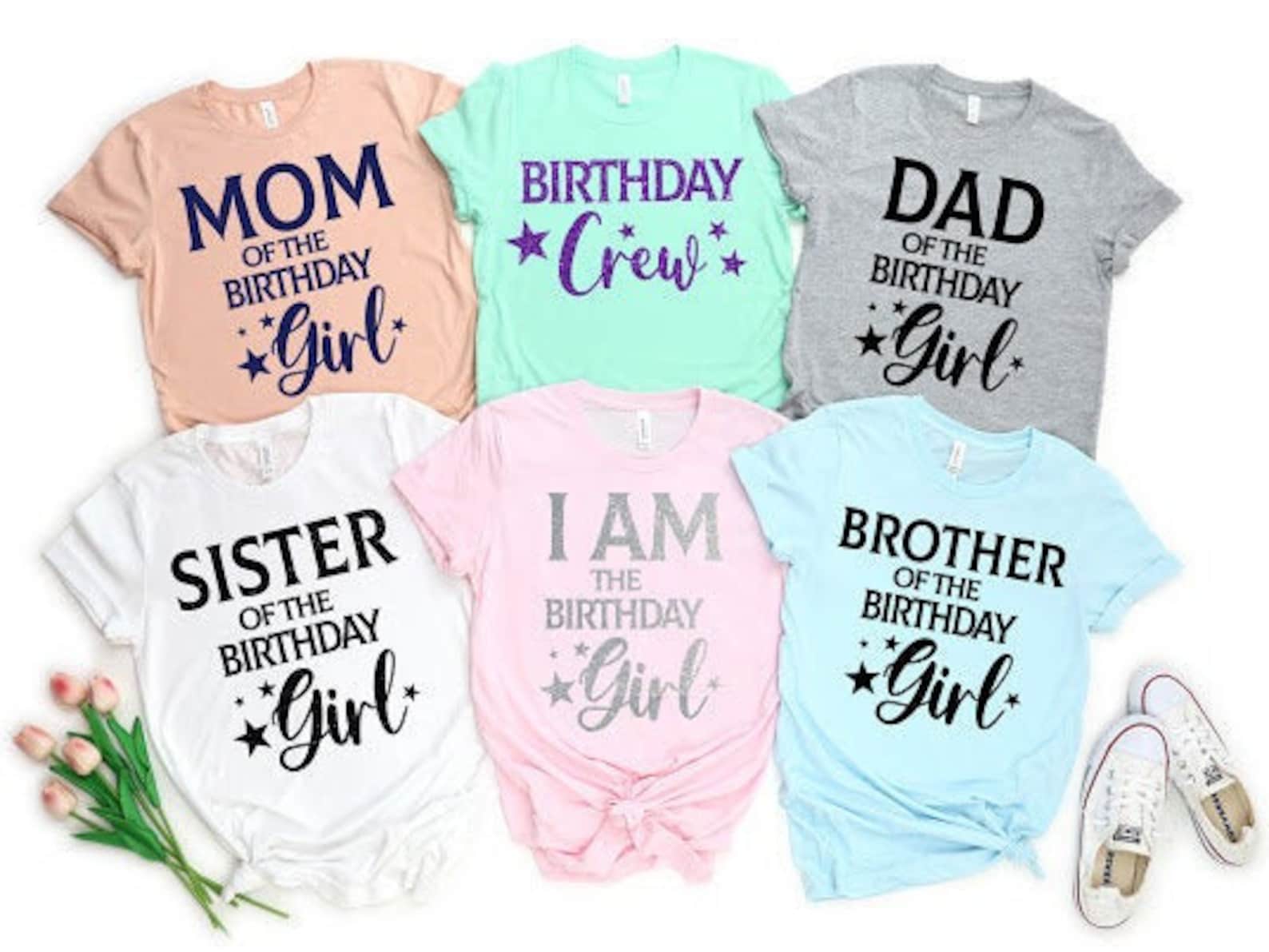 Birthday Group Shirts Birthday Crew Shirts Birthday Squad Etsy
