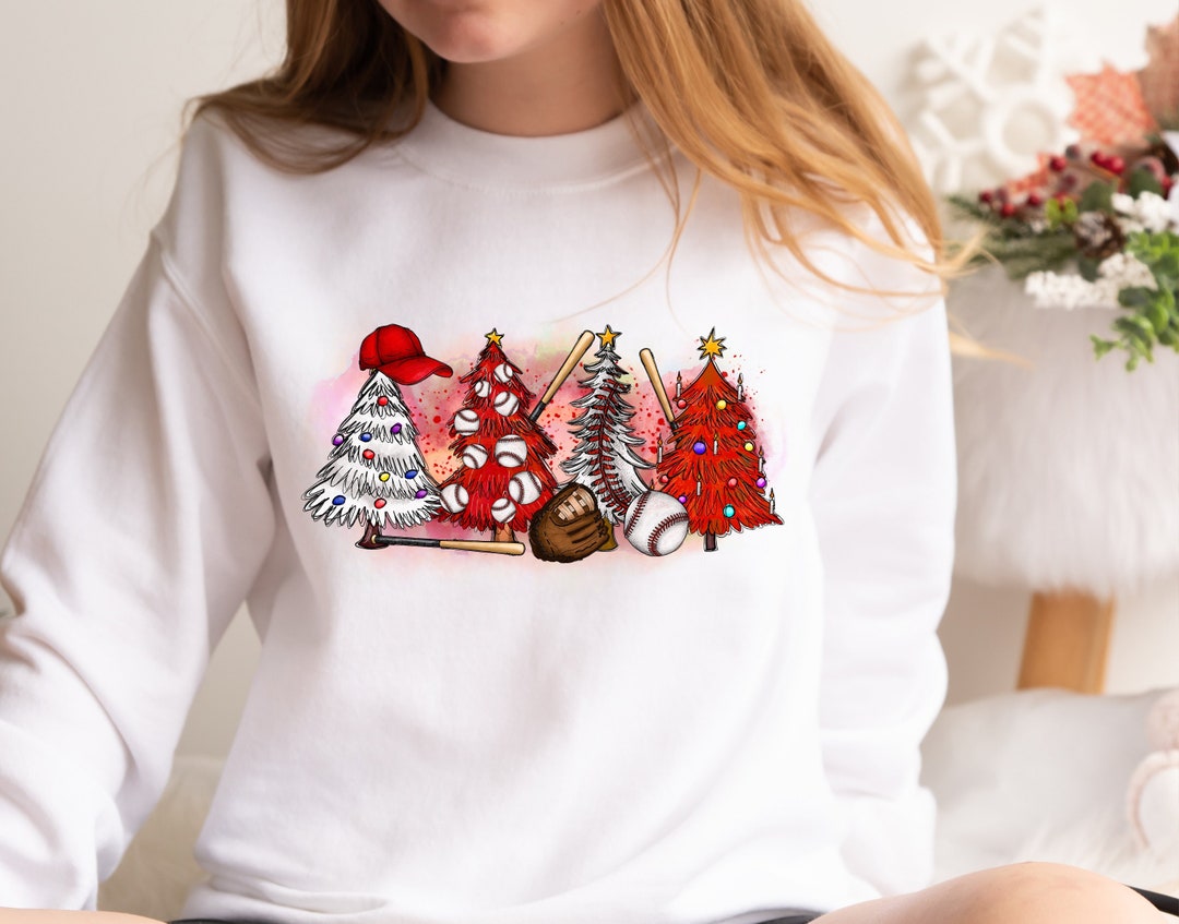 Baseball Christmas Trees Sweatshirt,christmas Family Shirt,christmas ...