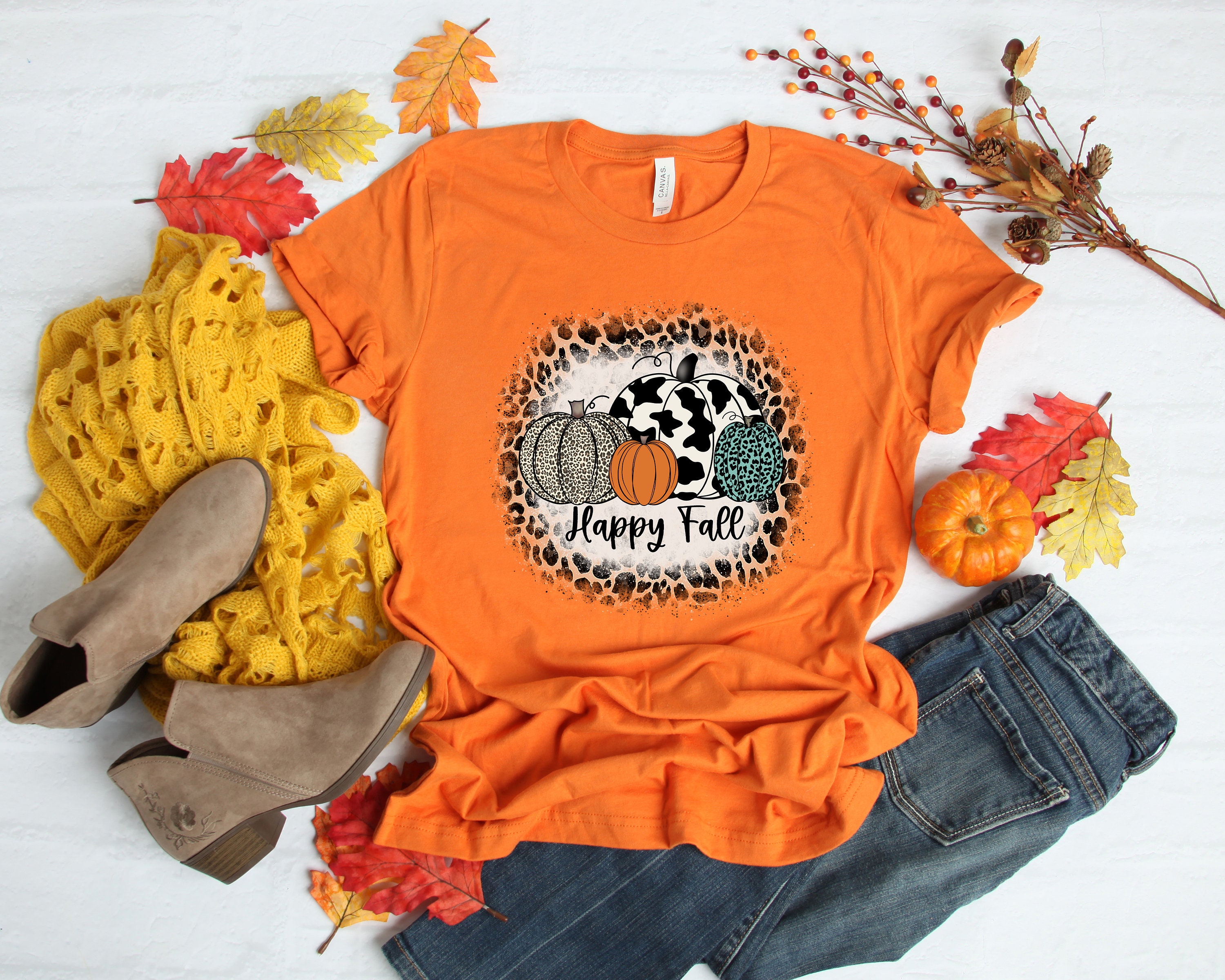 Happy Fall Shirt, Pumpkin Shirt, Love Fall Y'all Shirt, Hello Pumpkin ...
