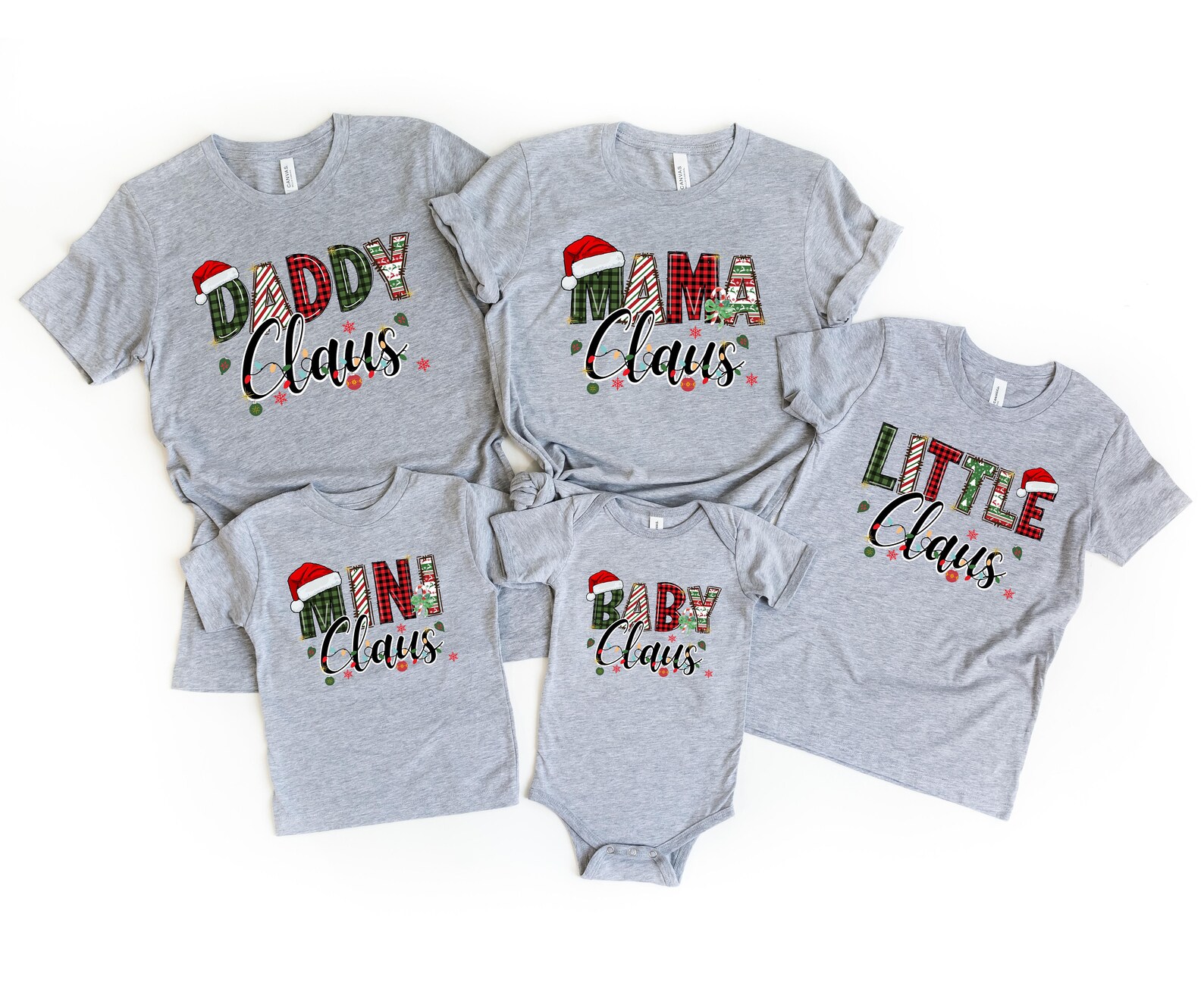 Daddy Claus, Mama Claus, Mini Claus, Baby Claus, Little Claus ...