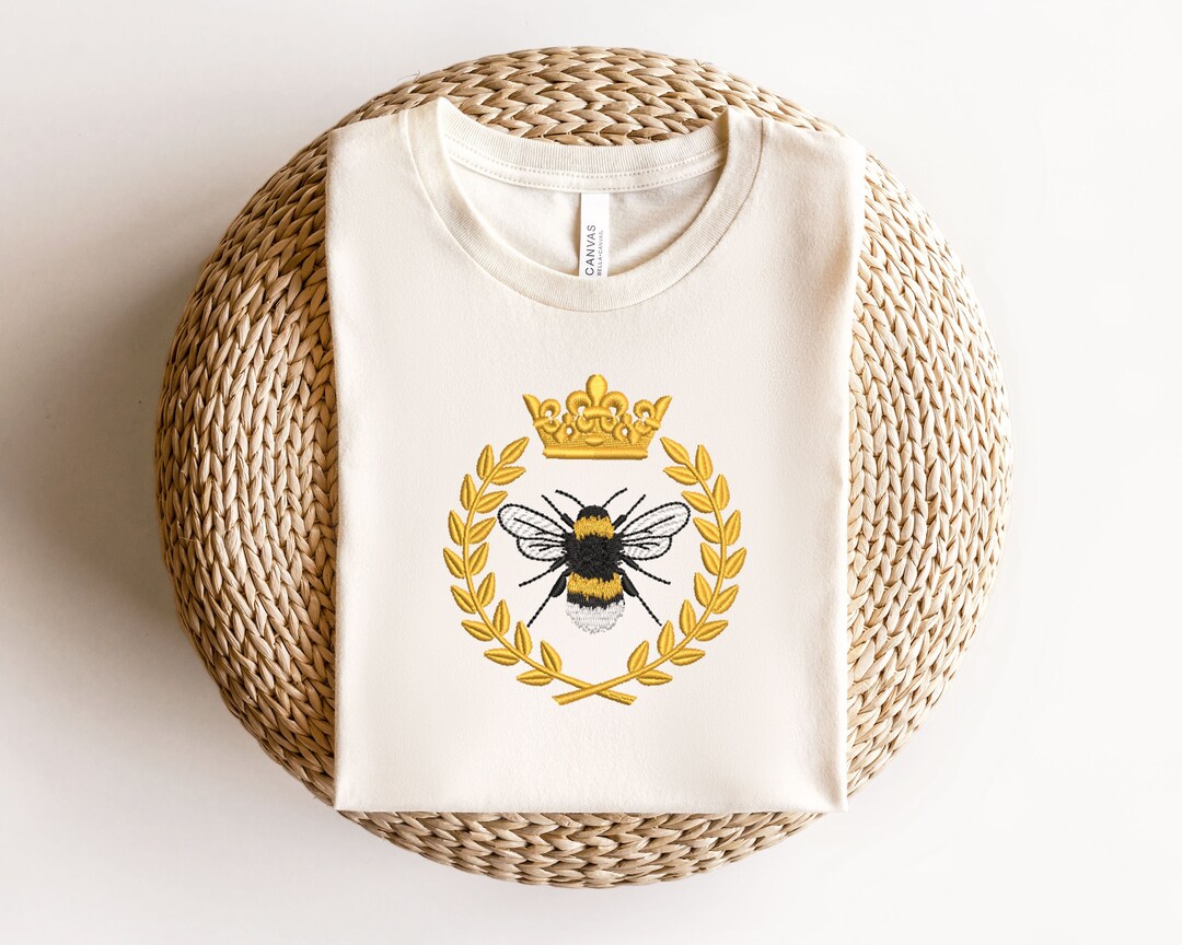 Embroidered Queen Bee Shirt, Queen Bee, Bee Kind Shirt, Mom Life ...