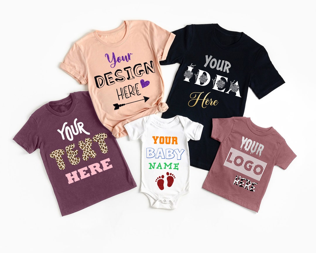 Personalized Shirt, Add Your Own Text, Custom Logo Shirts, Custom ...