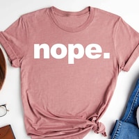Funny Shirt, Minimalist Graphic Tee, Simple Word Tshirt, Funny Unisex ...