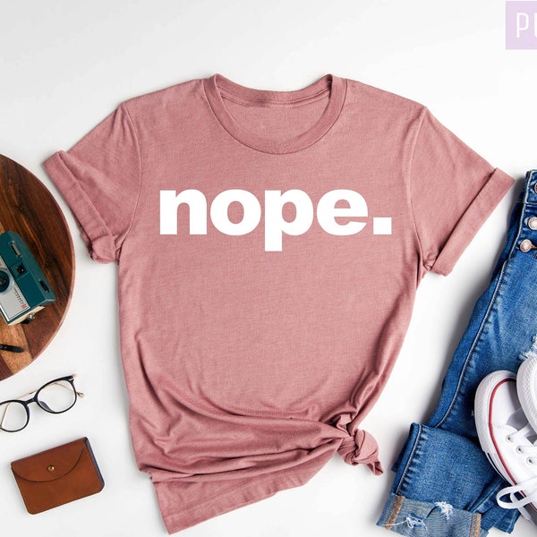 Orange Nope Shirt - Etsy