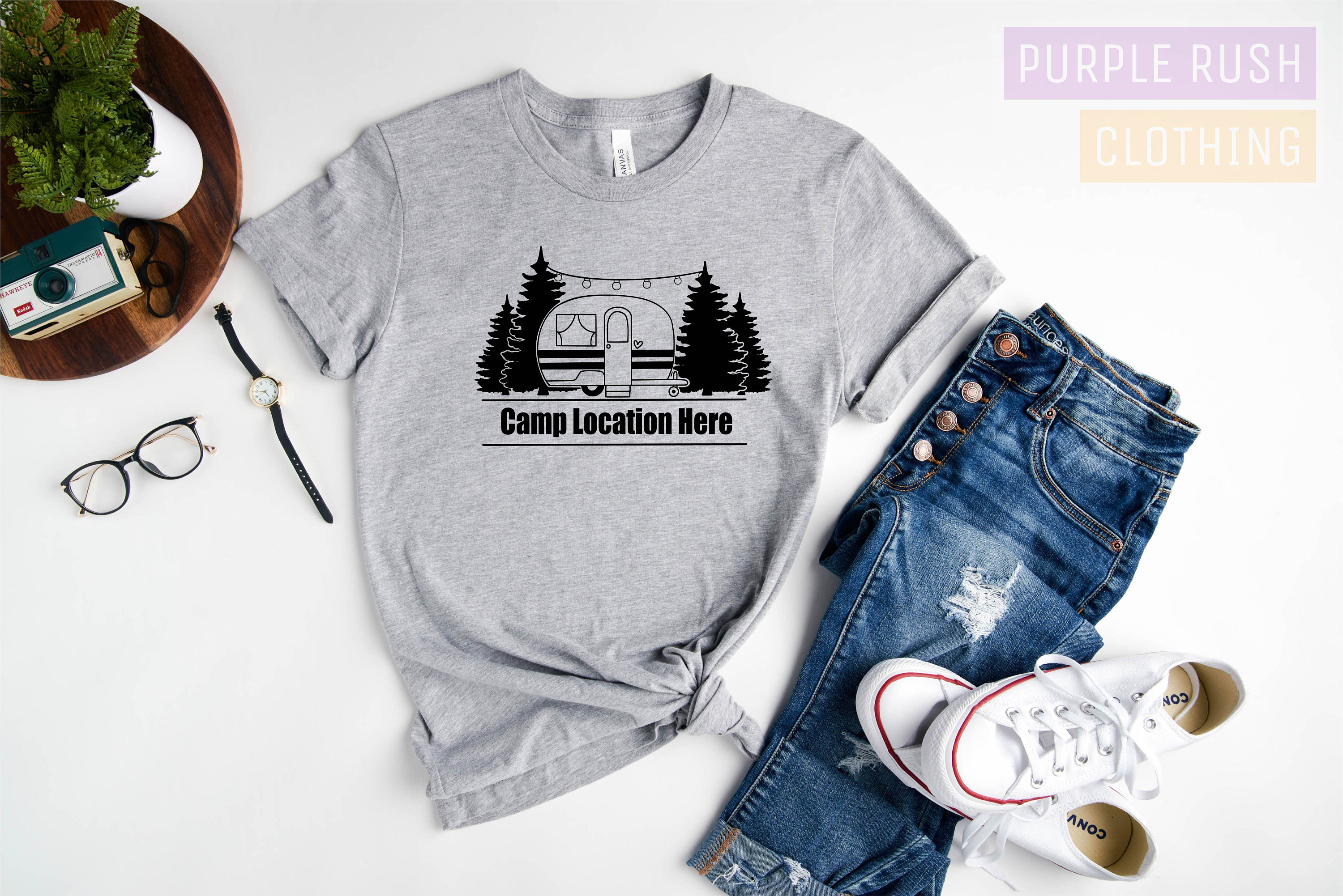 Camp Shirt Custom Camp Shirt Custom Camping Tshirt Custom | Etsy