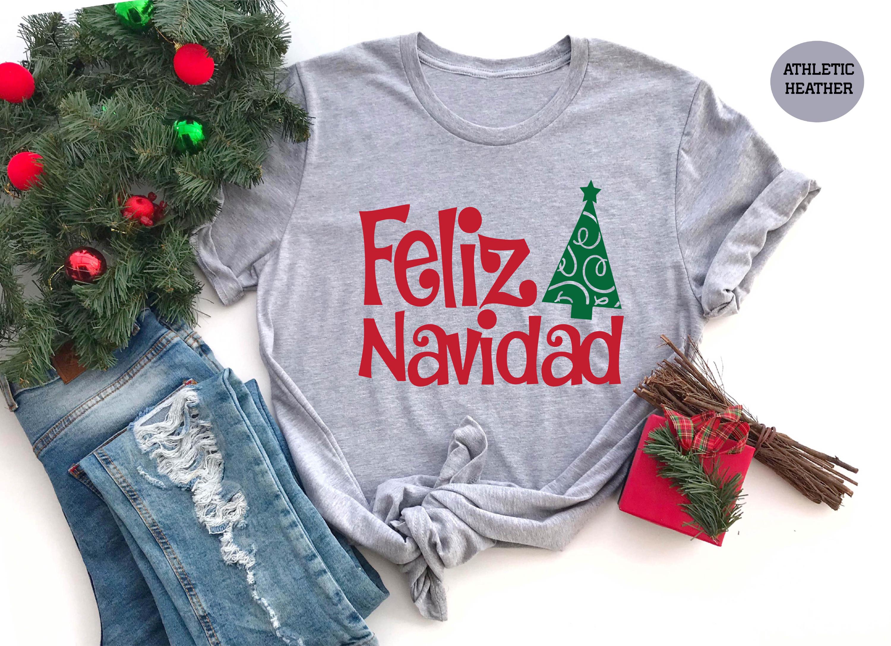 Spanish Merry Christmas Shirt, Feliz Navidad Shirt, Christmas Family ...