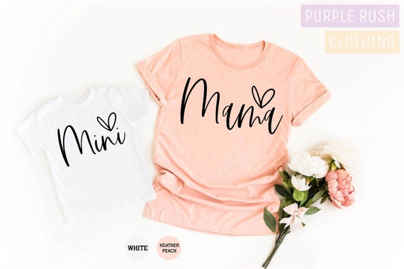 Mama Mini Shirts Mama Mini Outfit Mommy and Me Valentines - Etsy