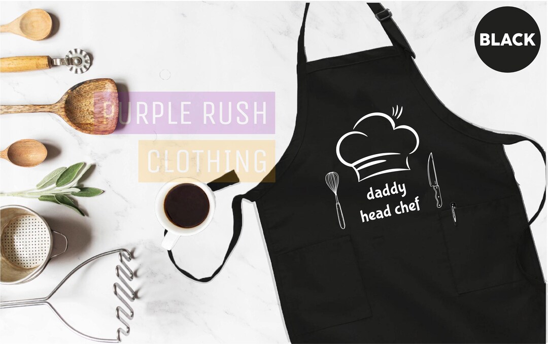 Head Chef Apron, Sous Chef Apron, Custom Couple Aprons, Custom Apron ...