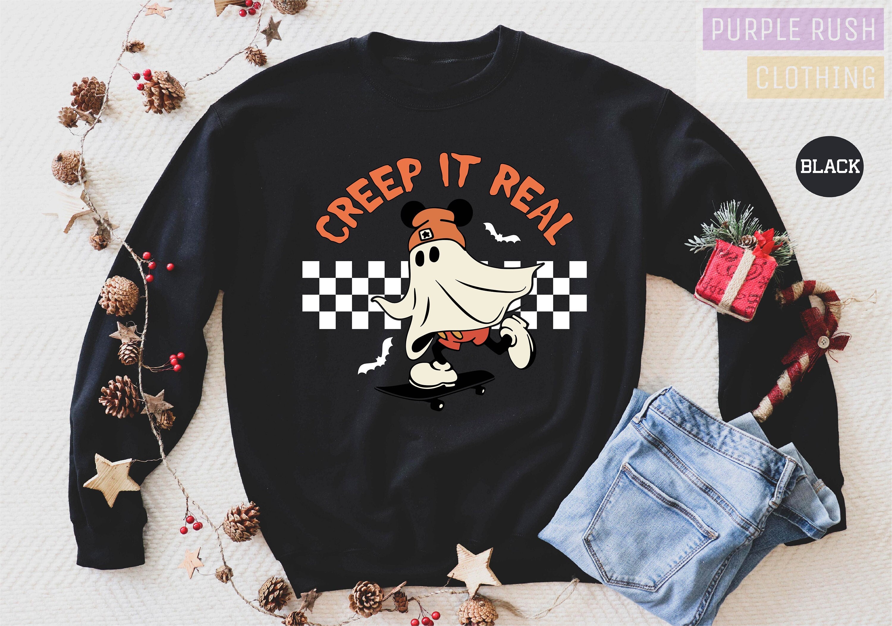 Creep It Real Shirt Creep It Real Halloween Sweatshirt Fall - Etsy