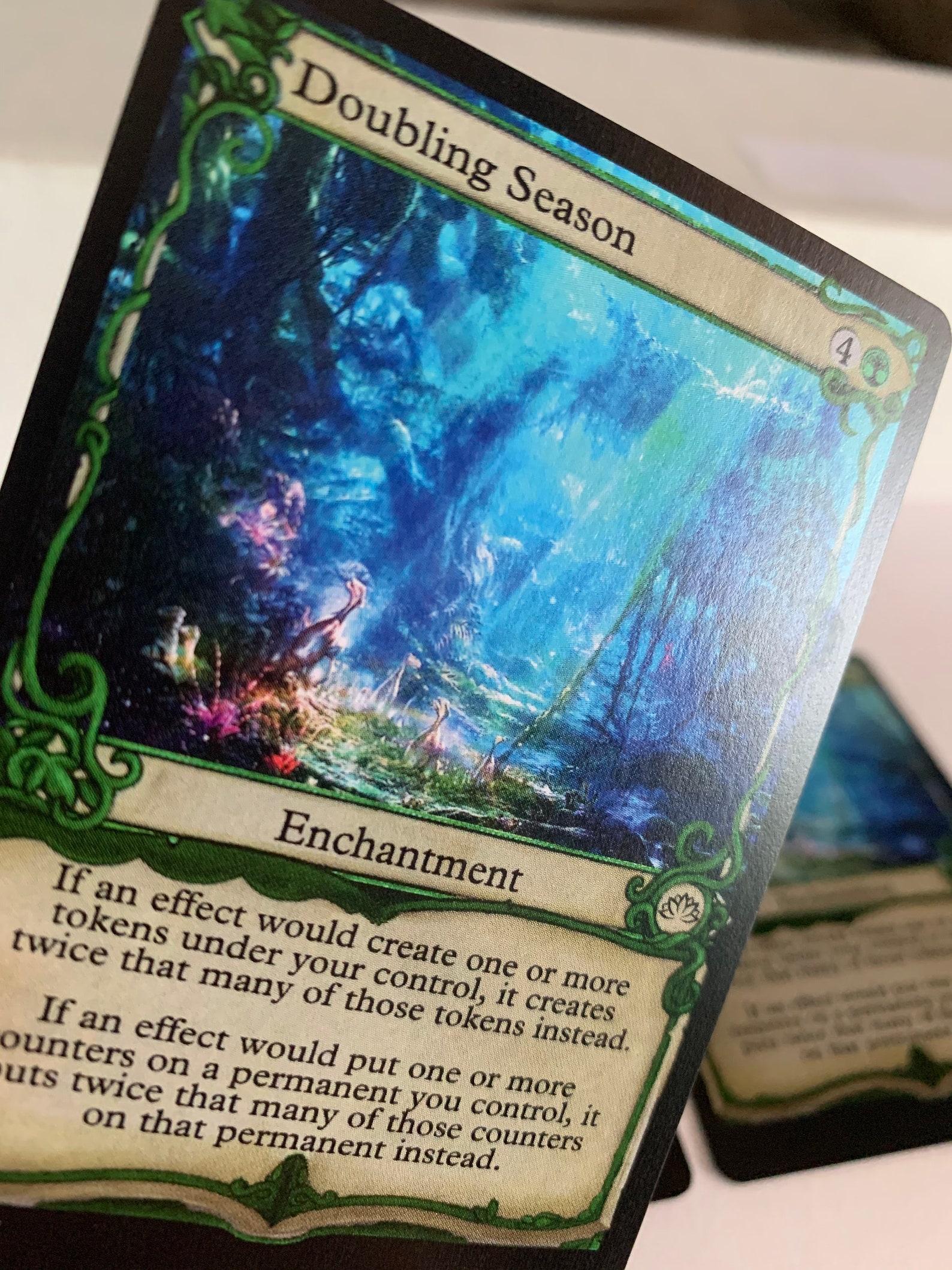 Doubling Season v2 Show Case Border MTG Alter Commander | Etsy