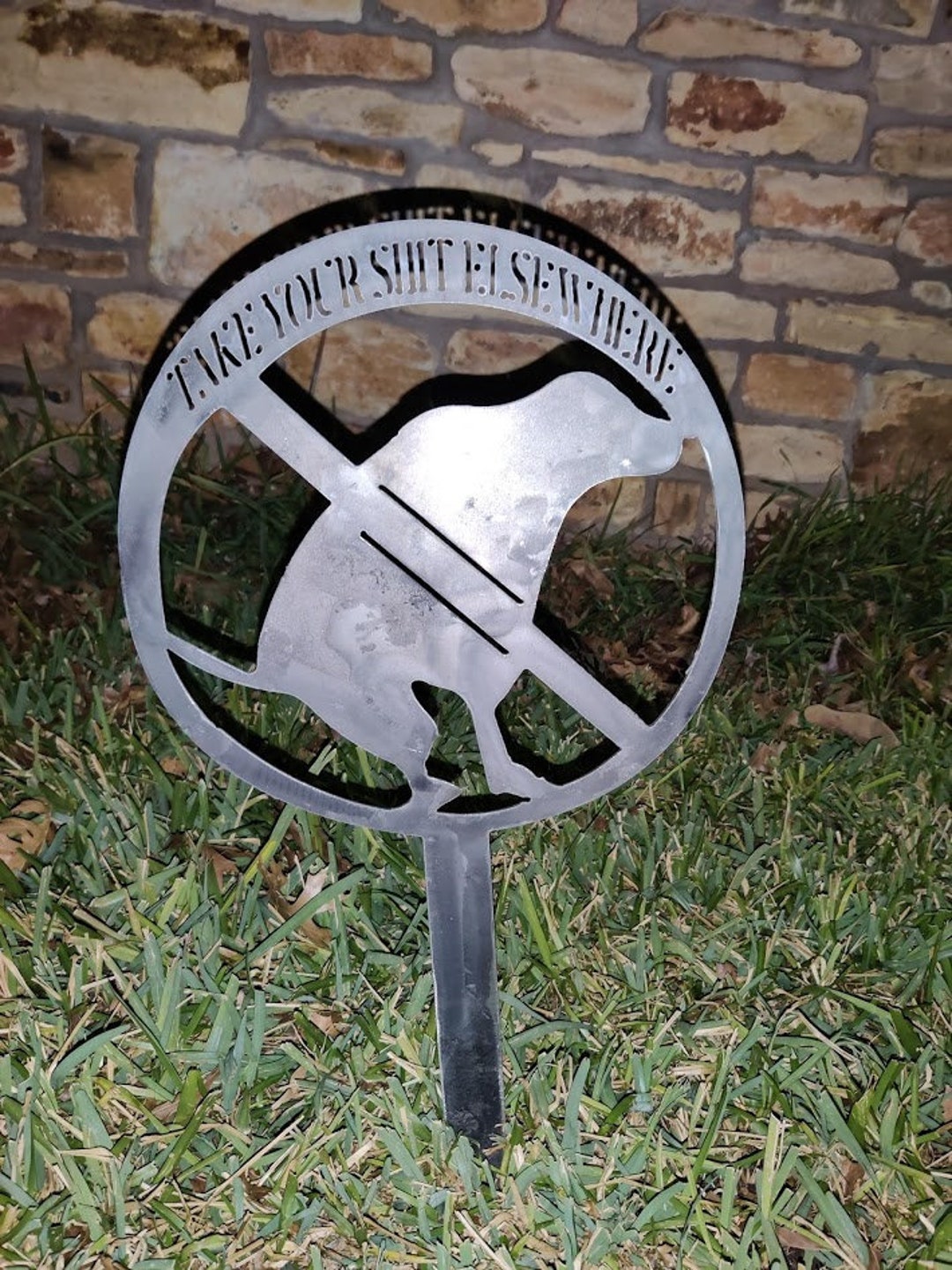 No Poo Yard Sign, Take Your Shit Elsewhere - Etsy