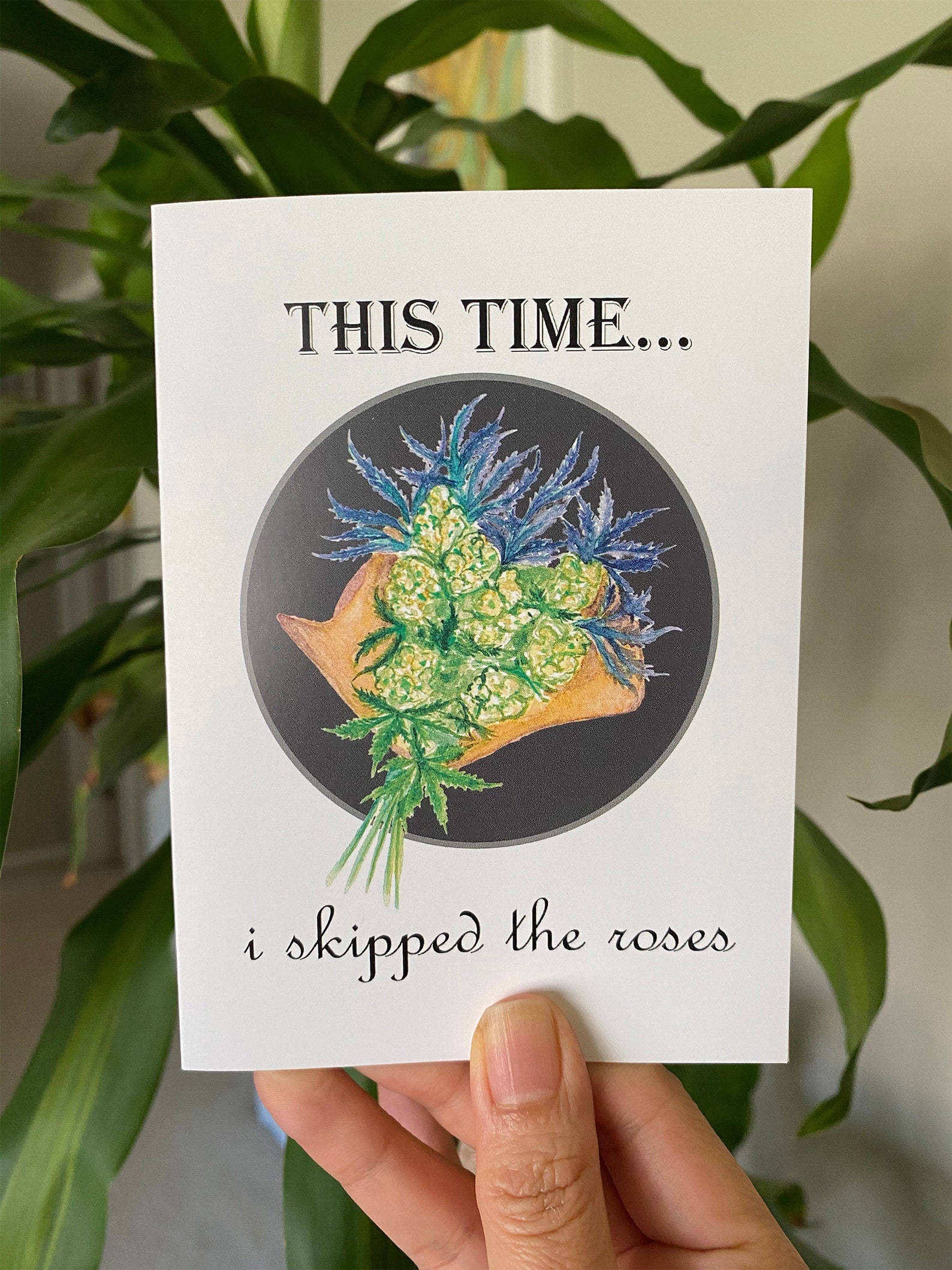 Cannabis Weed Greeting Cards Set of 8 special unique cards | Etsy