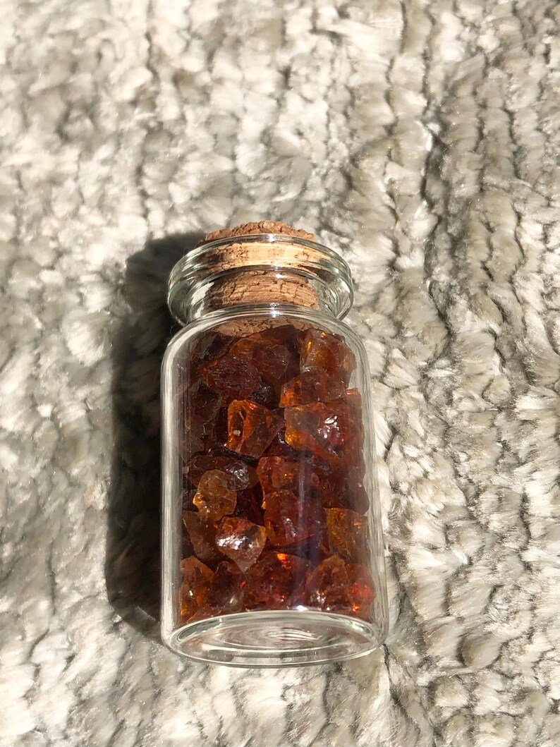 Small Red Crystal Container, 40mm, Natural Gemstone Bottle, Home Decor ...