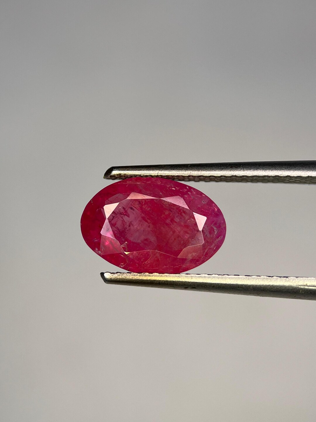 Natural Faceted Ruby Oval 2.60 Cts 11x7.5x3.5 Mm | Genuine Red Ruby ...
