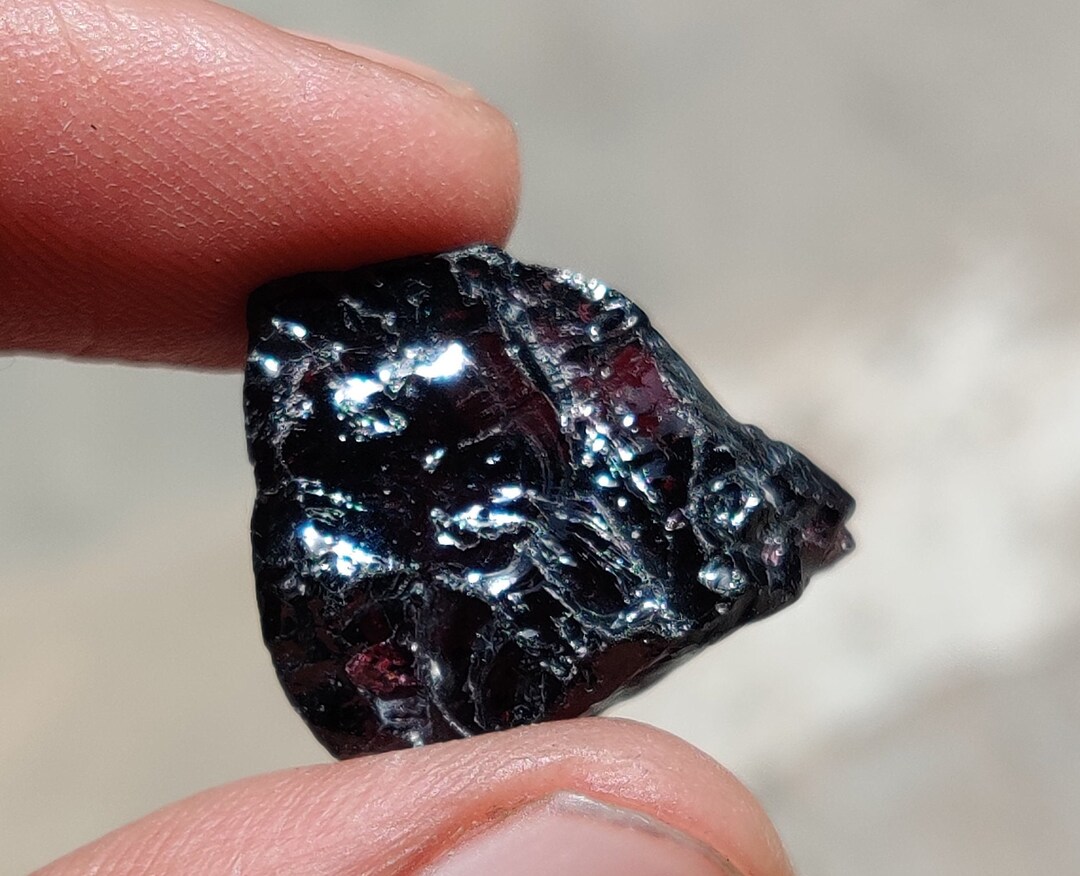 Raw Garnet Specimen - Natural Uncut Garnet Crystal for Collectors ...